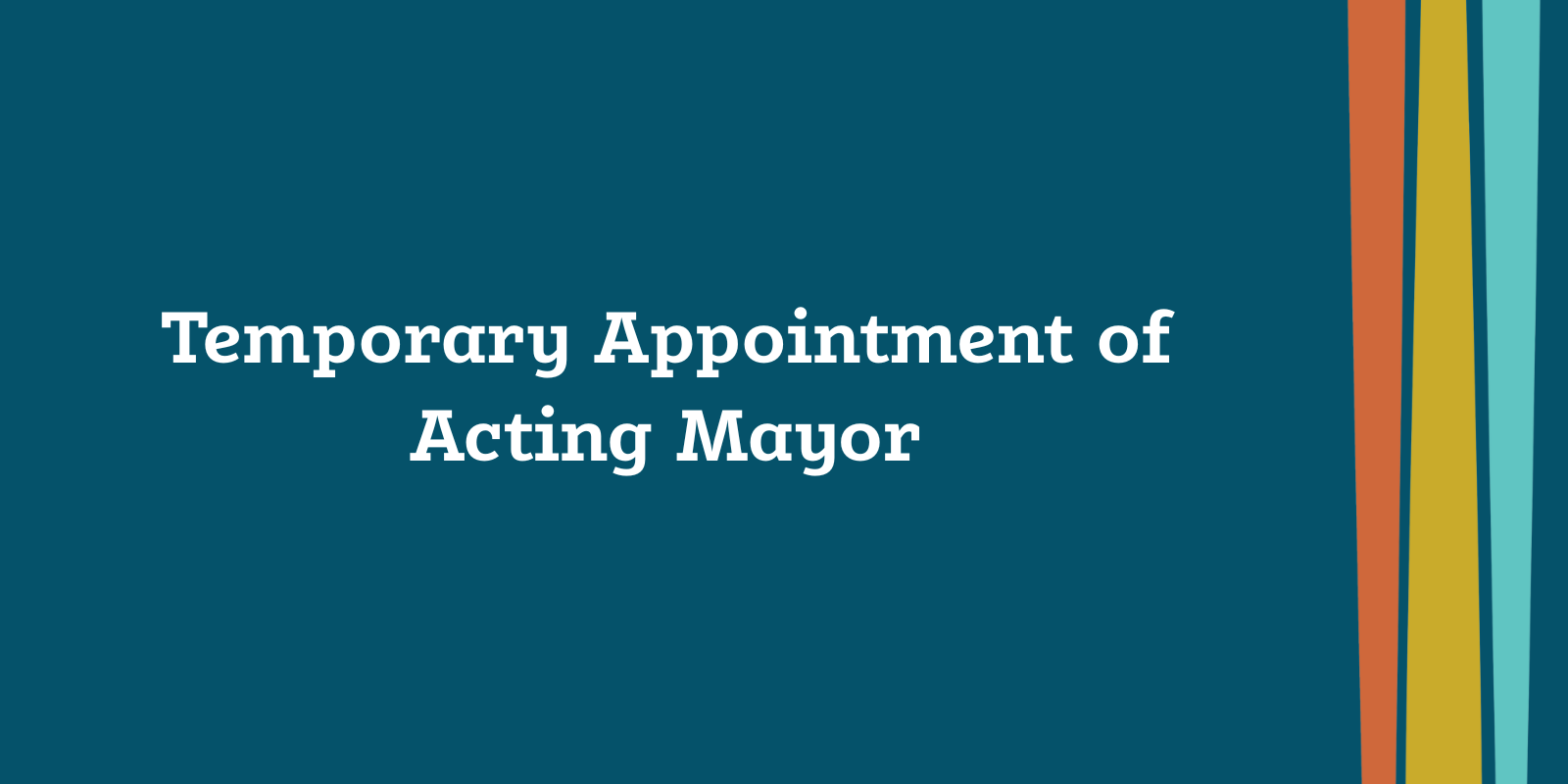 Temporary Appointment of Acting Mayor | Mackenzie District Council